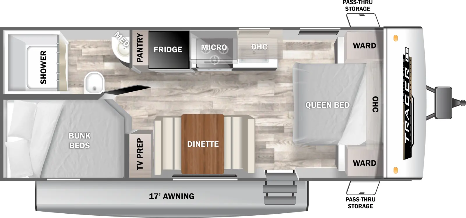 Tracer Floorplans - Prime Time RV