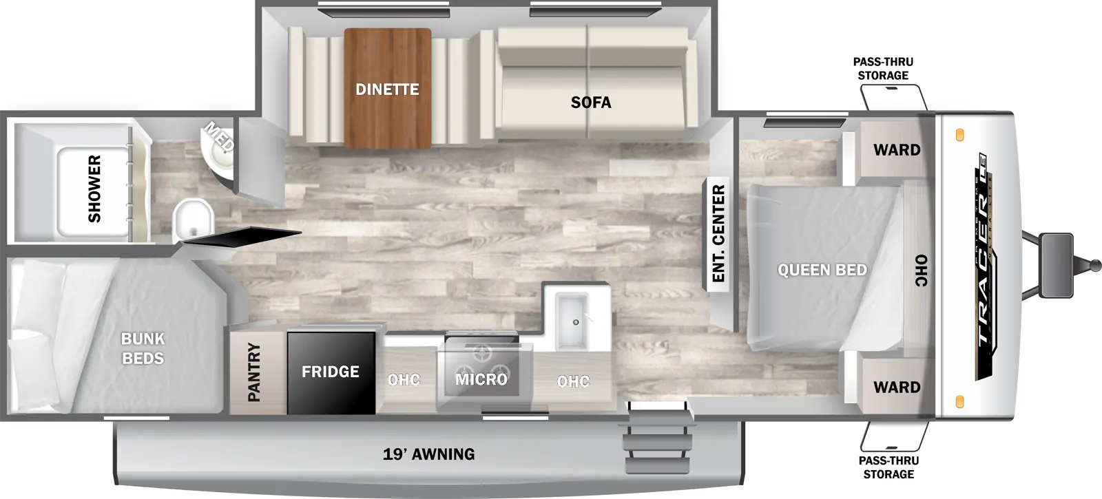 Tracer Floorplans - Prime Time RV